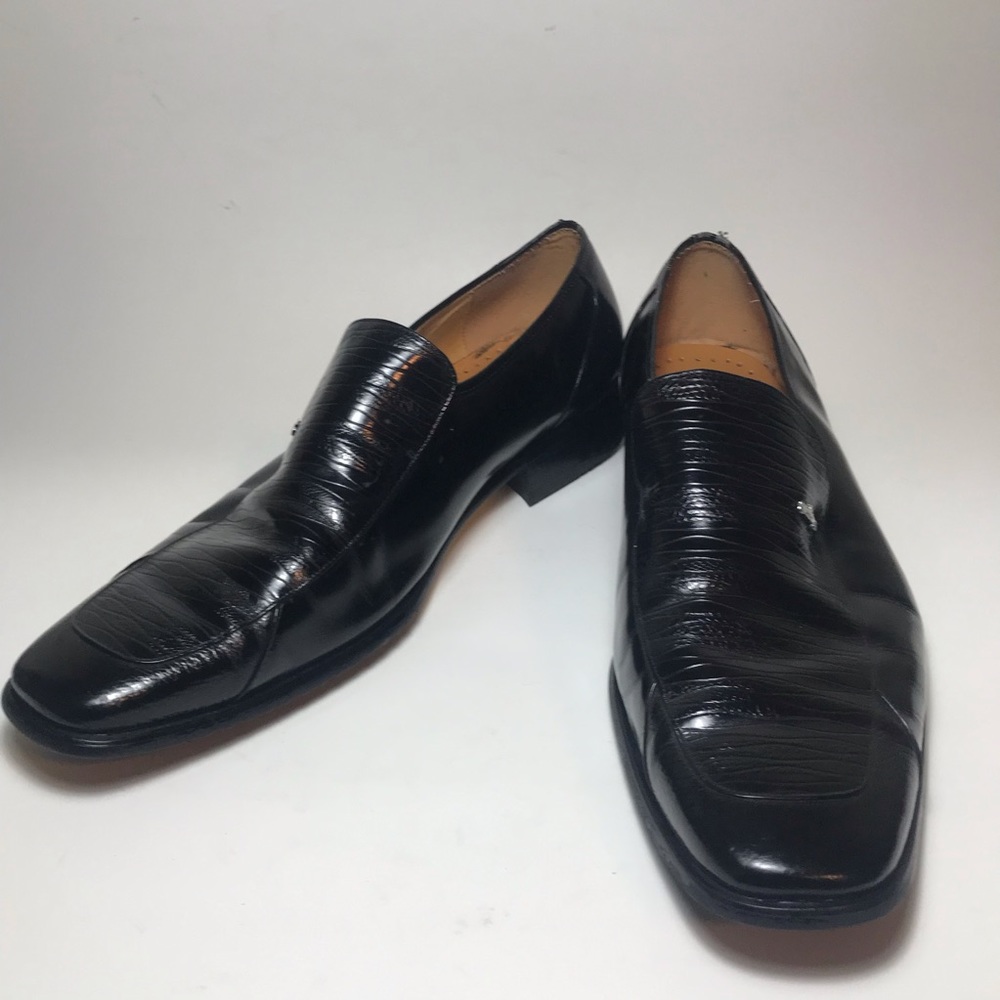 Deon Black Leather Formal Dress Loafer- Size 8.5 - Gem